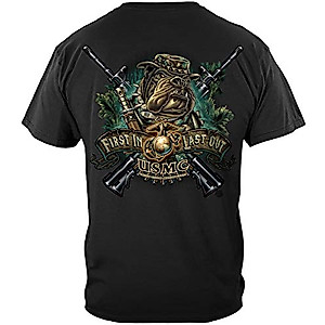 United States Marine Corps | Devil Dog First in Last Out Shirt ADD56-MM108L