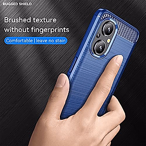 HNHYGETE for OnePlus Nord N20 5G Case, Nord N20 5G Case, Soft Silicone Slim Shockproof Anti-Fingerprint Full Protective Phone Cases for OnePlus Nord N20 5G (Blue)