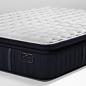 Stearns & Foster Estate 14.5" Hurston Luxury Firm Euro Pillowtop Mattress, 5-Inch Foundation, King, Hand Built in the USA