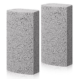 Loopeer 2 Pcs Pet Hair Remover Pumice Stone for Dog Cat Hair Removal Cleaning Pet Fur Stone 6 Inch Dog Fur Cleaning Tool for Car Interior Bedding Carpet Couch Furniture(3.74 x 2 x 1.6 in)