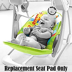 Replacement Seat Pad / Cushion / Cover for Fisher Price Rainforest Friends Take Along Swing (Model CKK59) or Fisher Price Woodland Friends Take Along Swing (Model CBV74)