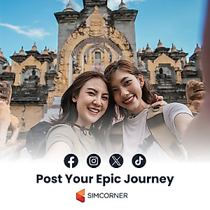 SimCorner Thailand Travel SIM Card (35GB, 15 Days) - AIS SIM for Tourists w/Free AIS WiFi & Prepaid Talktime - 3-in-1 4G Hotspot Card: Standard, Micro, Nano SIM for Unlocked Phones