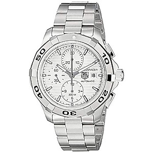 TAG Heuer Men's CAP2111.BA0833 Aquaracer Silver Chronograph Dial Watch