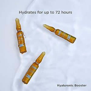 ISDIN Hyaluronic Booster Deep Hydration with Peptide Serum Ampoules, 10 Count