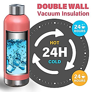 LKIKOS Insulated Vacuum Small Water Thermos Bottle for Coffee thermos for women Kids Hot and Cold Drink