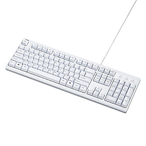 Sanwa Supply SKB-E5UW English USB Keyboard (White)