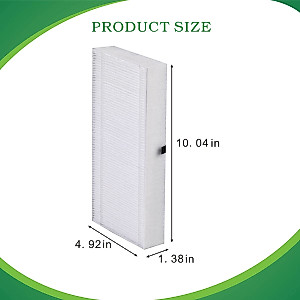 4 Pack Filter Replacement Compatible with Febreze FRF102B and Honeywell Air Purifier Filters U HRF201B, Fits Honeywell Tabletop & Tower Air Purifier HHT270W & HHT290 Series