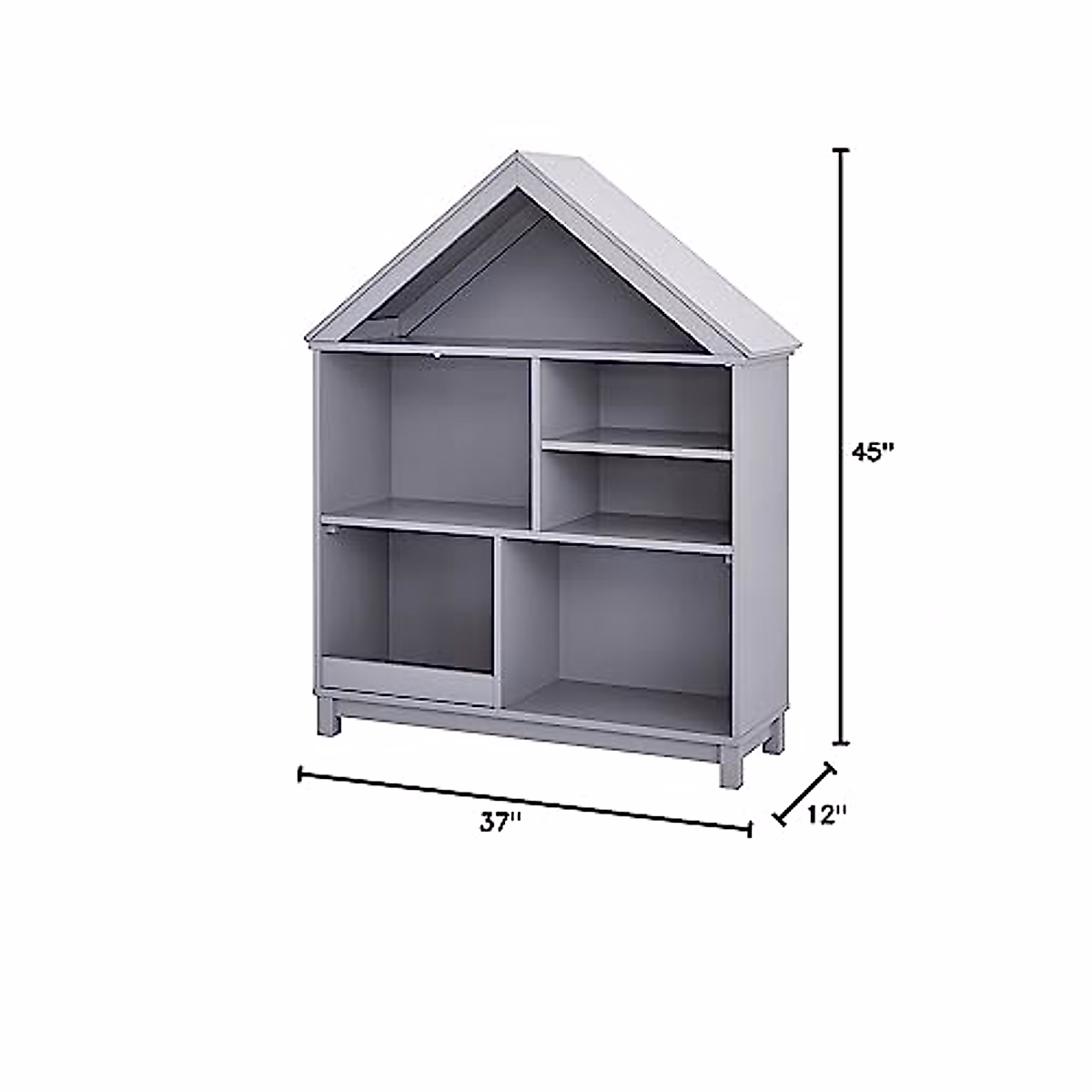 Decoro Jack & Jill Kids Home Bookcase - Light Grey