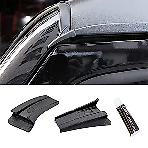 N-B Roof Rainwater Shield Diversion Channel Slot Gutter Extension for 2018-2020 Jeep Wrangler JL JLU Gladiator JT (Included Glue)