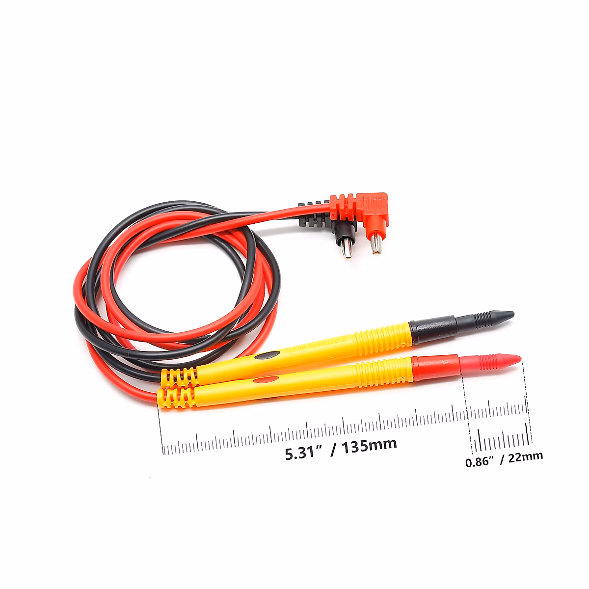LDEXIN 2 Pairs Digital Multimeter Test Leads Banana Plug, Voltmeter Test Probe Multimeter Probes 10A 1000V
