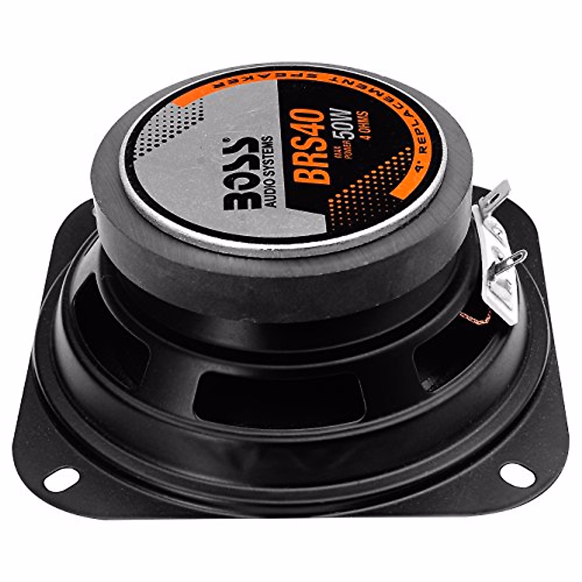 BOSS Audio Systems BRS40 50 Watt, 4 Inch , Full Range, Replacement Car Speaker - Sold Individually