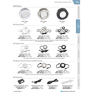 MVP Three Puck Kit, Easy to Install Dimmable Swivel Puck Lights, Linkable, cETLus Listed, 2-3/4-Inch Diameter, 4.3-Watt, 2700K White Finish, 3-Pack Puck Kit