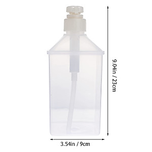Cabilock Plastic Squeeze Condiment Bottles Mason Jar Syrup Honey Dispenser Pump Bottle for Juice Icing Ketchup Frosting Cookie Decorating Sauces 1100ML (White)