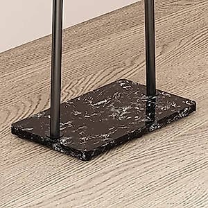 TDDFLO Gold Clothing Rack, Modern Clothing Rack with Shelf, Standing Coat Rack, 2-in-1 Garment Rack