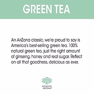 AriZona Green Tea, 16.9 Fl Oz (Pack Of 20)