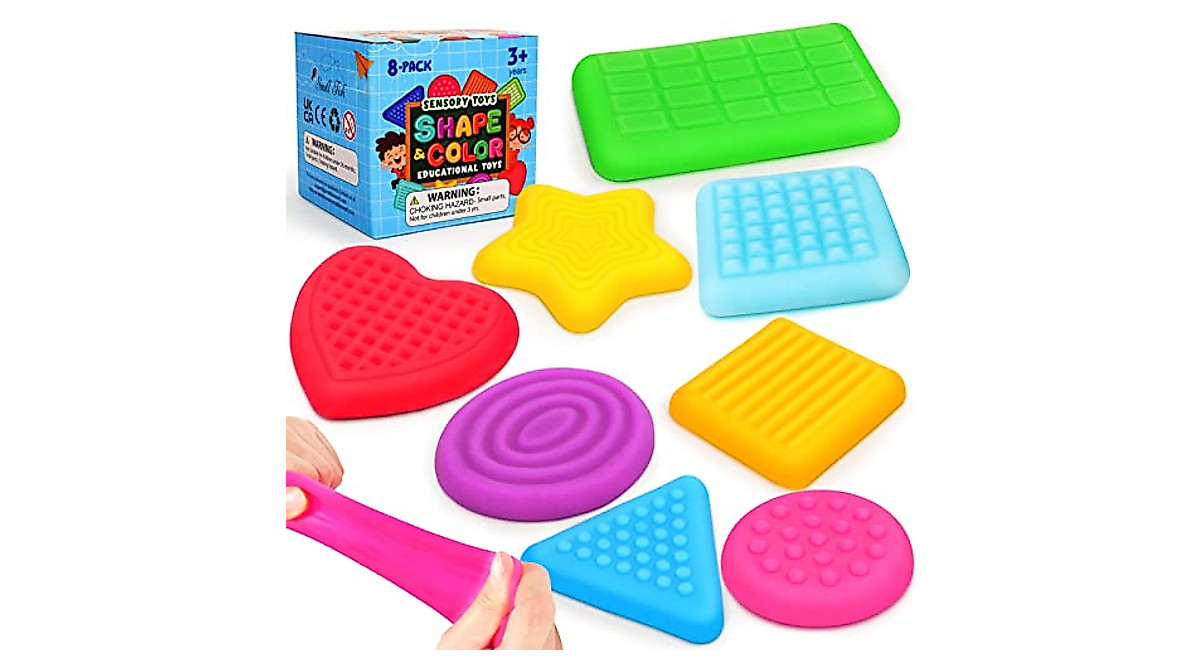 Shape Learning Sensory Toys for Toddlers - 8 Pack