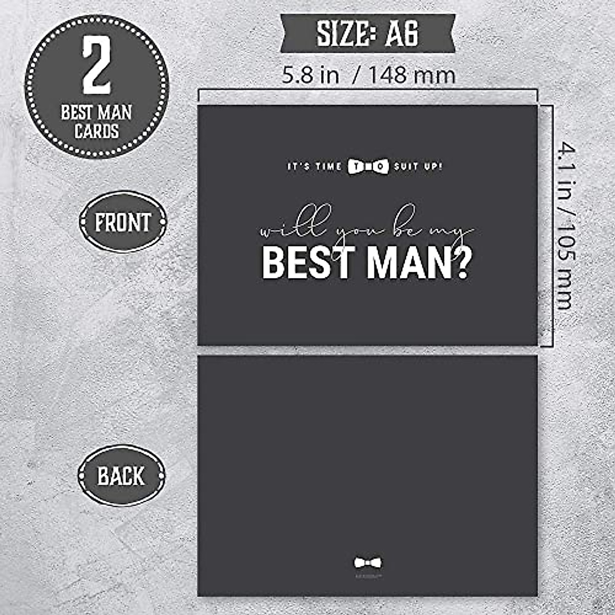 Hat Acrobat Groomsman Proposal Cards 8 Will You Be My Groomsman and 2 Best Man Cards with Envelopes | Set of 10 Groomsmen Cards