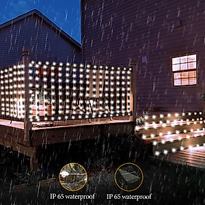 Solar String Lights Outdoor Waterproof, 500 LED 164FT Solar Fairy Lights Christmas Decoration Lights 8 Modes Timer Patio Lights for Xmas Tree Garden Yard Wedding Holiday Party Camping(Cool White)