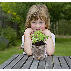 Plastic Nursery Pots - 36 Pieces 7 / 5 / 4 Inch Soft Transparent Plastic Gardening Pot Planting with Drainage Hole for Seedling Succulent Vegetable Flowers Cuttings