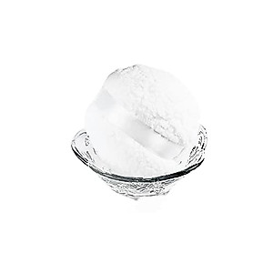 Fancy Molded Glass Dish and Medium Fleece Powder Puff for Dusting Powder 5 Inch Diameter