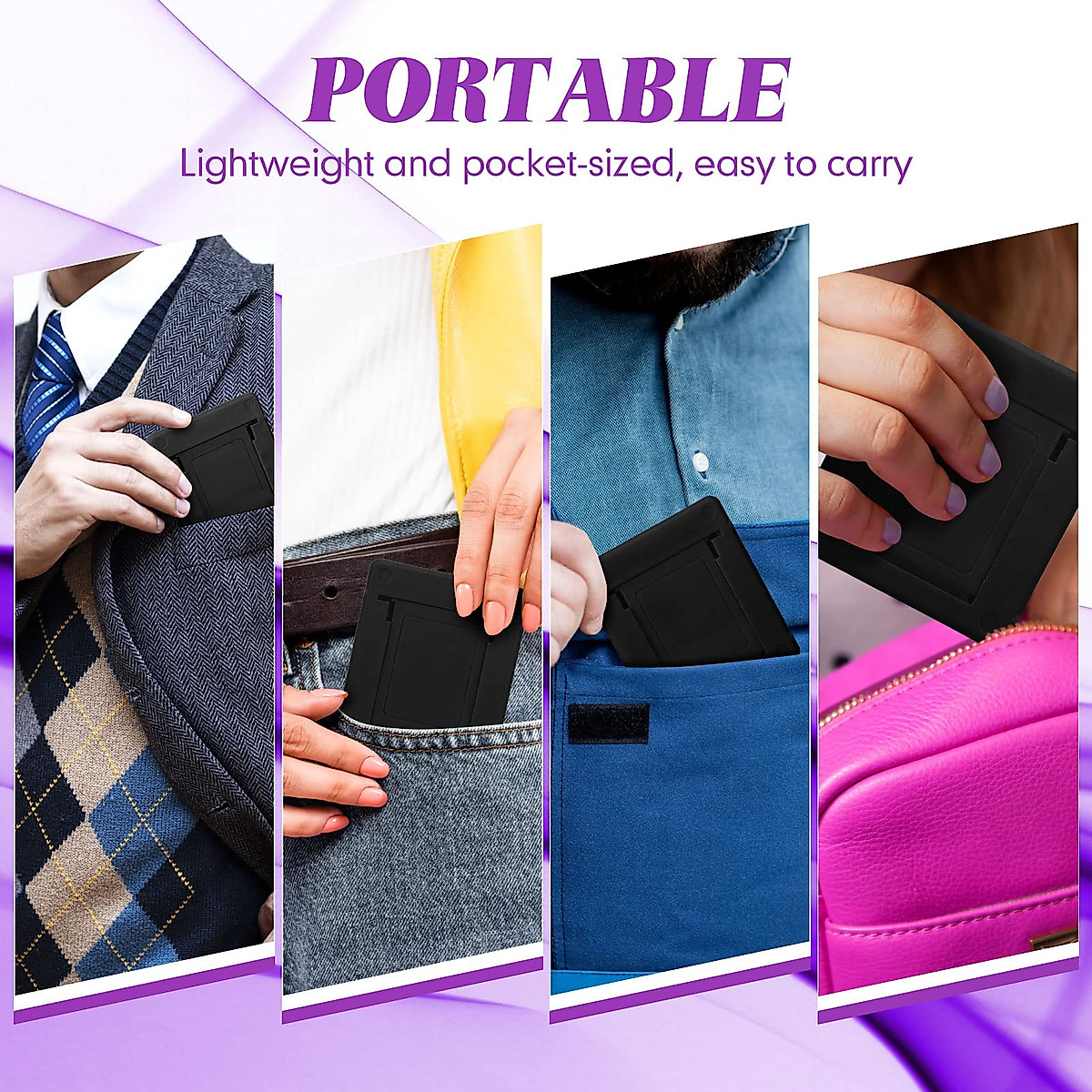 Kathfly 36 Pcs Cell Phone Stand, Tablet Stand Adjustable, Universal Foldable Multi Angle Pocket Phone Stand for Desk, Compatible with Phone 14 13 12 11 Pro Xs Max x 8 6s Plus All Android Smartphones