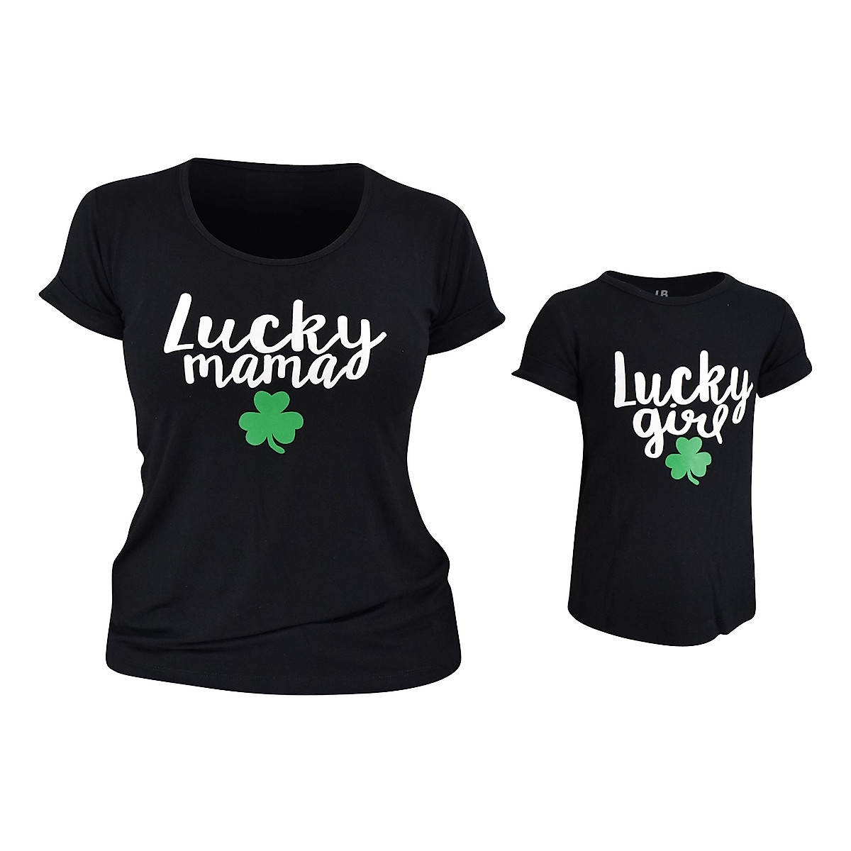 Unique Baby Girls Lucky Mama St Patrick Day Mommy and Me Scoop Neck Shirt (3t) Green