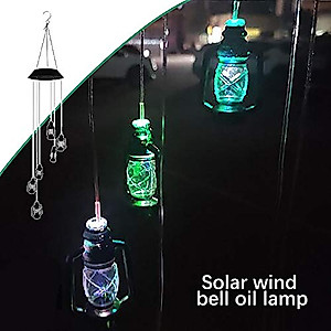 Garden Light lamp Wind Outdoor Chime Oil Solar Light Decorative Led LED light Clear String
