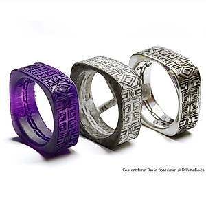 Siraya Tech Cast 3D Printer Resin Easy to Print Use and Burn High Resolution Castable 405nm LCD UV-Curing Photopolymer Resin for Making Jewelries and Metal Parts (Purple, 1kg)