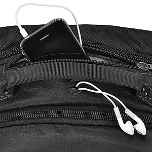 EVERKI Business 120 Large Professional 18.4-Inch Workstation or Gaming Laptop Backpack with Rain Cover, Travel Friendly (EKP120), Black