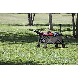 ONIVA - a Picnic Time Brand - Adventure Wagon Folding Wagon - Wagon Cart - Sport Utility Wagon - Beach Wagon Collapsible, (Dark Gray) 35.6 x 18.9 x 21.9
