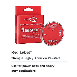 Seaguar Red Label 100% Fluorocarbon Fishing Line 20lbs, 175yds, Clear - 20RM175