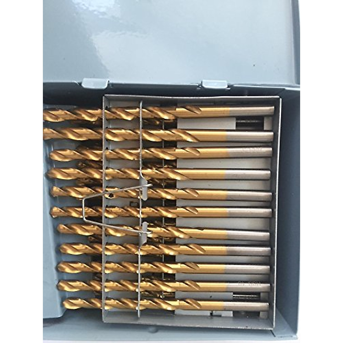 LLDSIMEX 60 Piece 1#-60# Titanium Nitride Coated Numbered Drill Bit Set High Speed Steel (0.228" - 0.040")