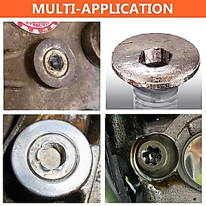 XEWEA 25Pcs Screw Extractor Set Hex Head Multi-Spline Easy Out Bolt Extractor Set, Chrome Molybdenum Alloy Steel Heavy Duty Metric EZ Out Rounded Screw Remover