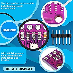DaFuRui 5Pack GY-BMP280-3.3 Atmospheric Pressure Sensor Temperature Sensor Breakout Compatible for Arduino