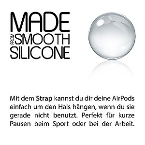 innoGadgets Strap for Apple AirPods | Smart Accessory – Never Lose Your AirPod | Connector Wire Cable Cord for AirPods | White - 22 inches