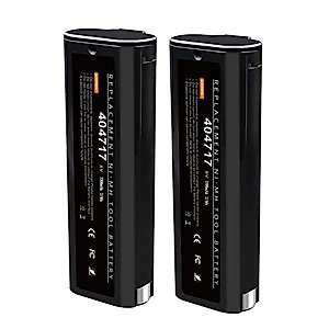 Upgraded 4000mAh 2 Packs 6V Ni-MH Replacement Battery for Paslode 404717 Battery Compatible for Paslode B20544E BCPAS-404717 404400 900400 900420 900600 901000 902000 B20720 CF-325 IM200 F18 IM250