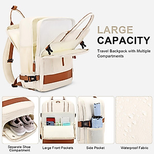 ACESAK Large Travel Backpack for Women Men - 40L Carry On Backpack Airline Approved Personal Item Bag for 15.6 Inch Laptop Backpack, Hiking Waterproof Outdoor Sports Casual Daypack Travel Essentials