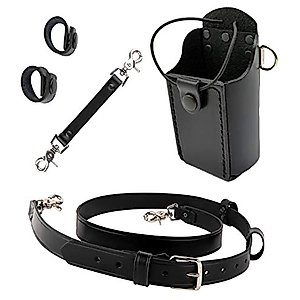 Firefighter Bundle- Anti-Sway Strap for Radio Strap, Radio Strap/Belt, Firefighter's Radio Holder, Black