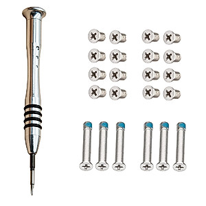 HXHLWN 2 Sets Replacement Screws with Screwdriver for Apple MacBook Pro 13" 15" 17" A1278 A1286 A1297 2009-2012