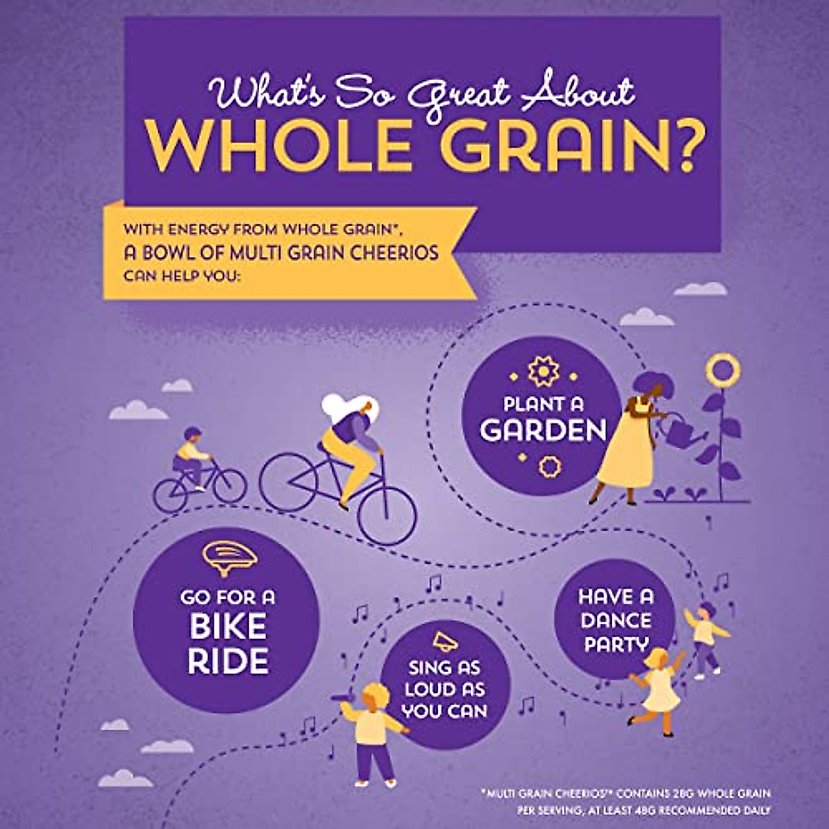 Multi Grain Cheerios Heart Healthy Cereal, 18 OZ Family Size Cereal Box