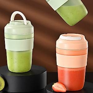 Pomojonbi 1 PCS Portable Electric Juicer Blender Juicer USB Smoothie Blender Cup Mini Charging Fruit Mixers Food Machine Green