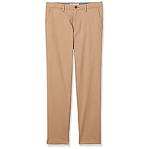 Amazon Essentials Mens Straight-Fit Casual Stretch Chino Pants, Mushroom Brown, 31W x 29L