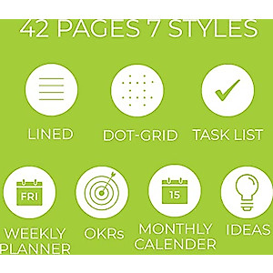 Rocketbook Planner & Notebook, Fusion : Reusable Smart Planner & Notebook | Improve Productivity with Digitally Connected Notebook Planner | Dotted, 8.5" x 11", 42 Pg, Infinity Black, with Pen, Cloth, and App