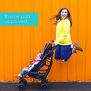 Summer 3Dlite+ Convenience Stroller, Matte Black – Lightweight Umbrella Stroller with Oversized Canopy, Extra-Large Storage and Compact Fold