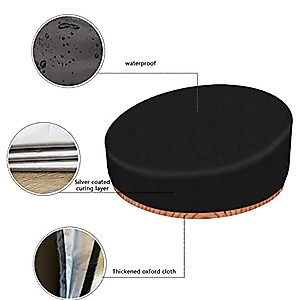 90 Inch Heavy Duty Waterproof Daybed Cover Outdoor Round Canopy Daybed Sofa Cover Patio Furnitures Cover Anti-UV Waterproof Daybed Cover Outdoor