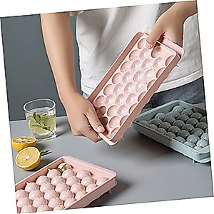 iplusmile 3pcs 33 Ice Molded Ice Box Silicone Ice Trays Plastic Pallets Sphere Ice Molds Wave Ice Making Silicone Andy Molds Silicone Chocolate Molds Pp Blue Ice Cube Tray Mold Ice Cube Mold