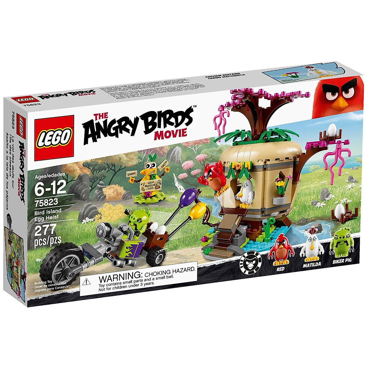 LEGO Angry Birds 75823 Bird Island Egg Heist Building Kit (277 Piece)