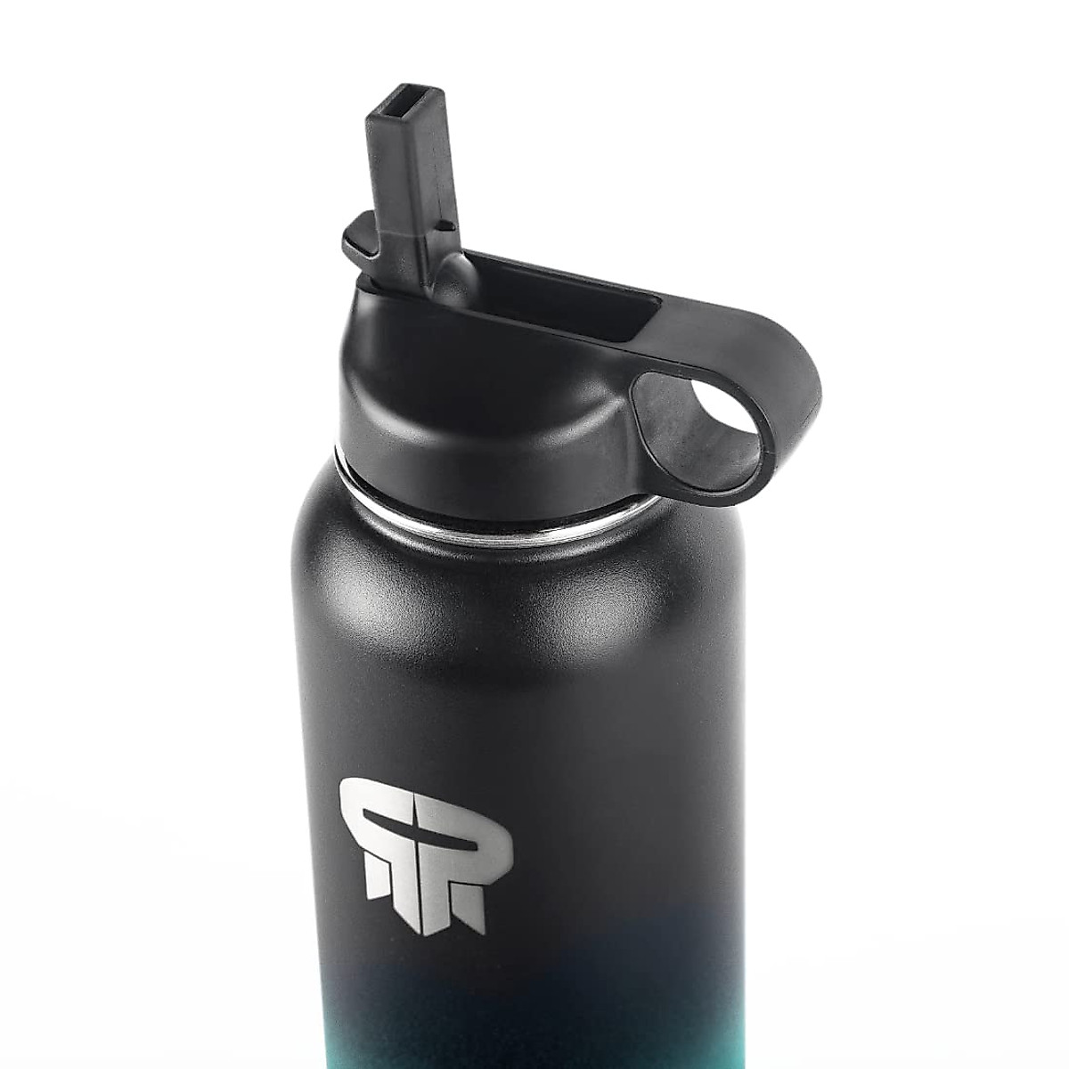 Rebuff Reality Stainless Steel 1 Liter/32 Oz Reusable Water Bottle - Vacuum Insulated - Wide Mouth Straw Lid
