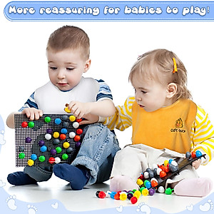 Newwiee 9 Pieces Baby Food Bibs Unisex Toddler Bibs for Feeding Soft Adjustable Large Towel Bibs Water Absorbent Oral Fleece Drooling Bibs with Snaps for Girls Boys Eating Teething, 9 Styles