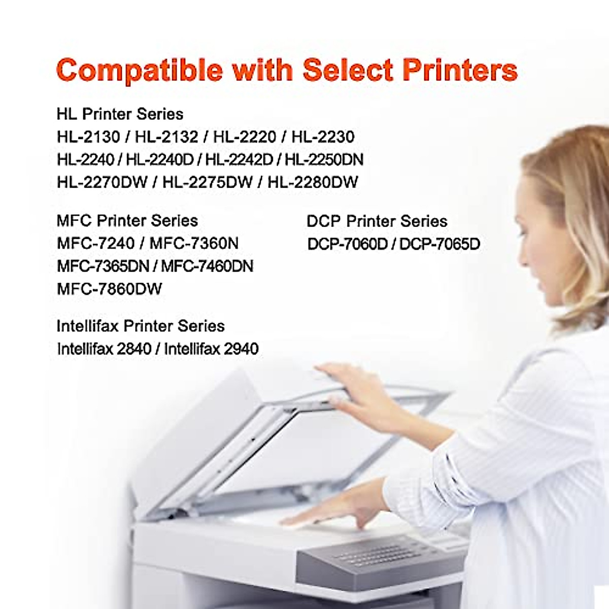 ejet Compatible Toner Cartridge Replacement for Brother TN450 TN420 TN-450 TN-420 for HL-2270DW HL-2280DW HL-2230 HL-2240 7360N 7860DW 7065DN Intellifax 2840 2940 Printer (4 Black)